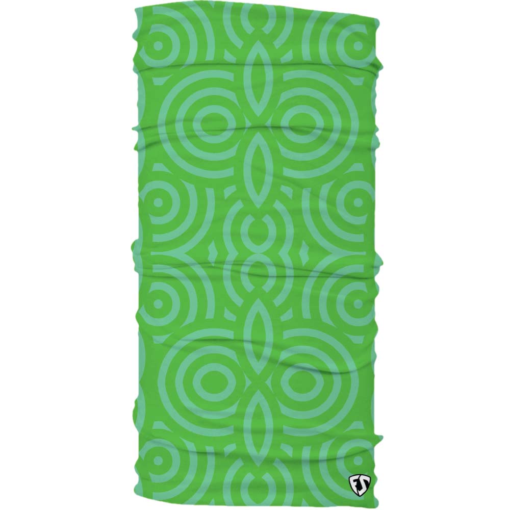 Hypnotic Green Neck Gaiter – Free Sunshields